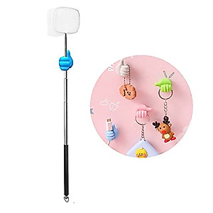 Carefree Fish Aquarium Stainless Steel Small Fishing Net, Extendable Handle Shrimp Net, Soft Light Tiny Net, Fish Tank Cleaner Long Handle(Please Note The Size of The Product)