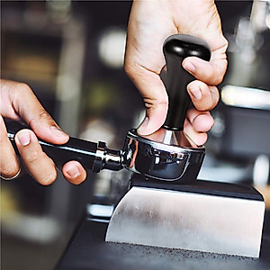 Etime 51mm Coffee Tamper Calibrated Tamper Coffee Press Tool Tamper Espresso Tamper with 100% Stainless Steel Base & Die-cast Aluminum Handle Pressure Flat Base Tampers