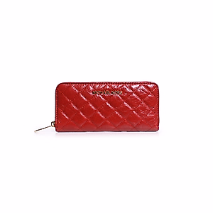 Michael Kors Susannah Zip Continental Dark RED Wallet