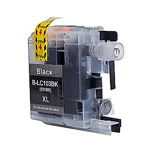 HGZ 4 Pack LC103XL Ink Cartridge Replacement for Brother LC103 MFC-J245 MFC-J285DW MFC-J450DW MFC-J475DW MFC-J650DW MFC-J870DW MFC-J875DW Printer (4Black)