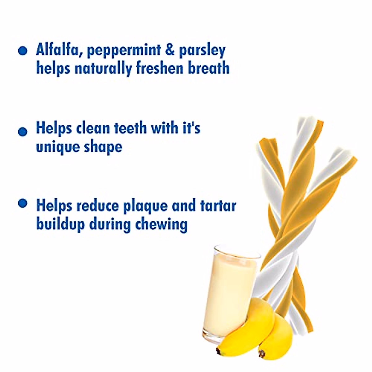 Twistix 5.5-Ounce Yogurt And Banana Dental Chew Treats For Dogs, Small