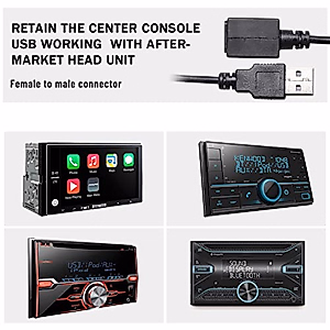 RED WOLF Car Stereo Factory USB Wire Adapter Retention Cable Wire Harness Connector Retain OEM USB Port for Subaru Outback 2012-2014, Infiniti G37/G35 2007-2013 Install on Aftermarket Radio Headunit