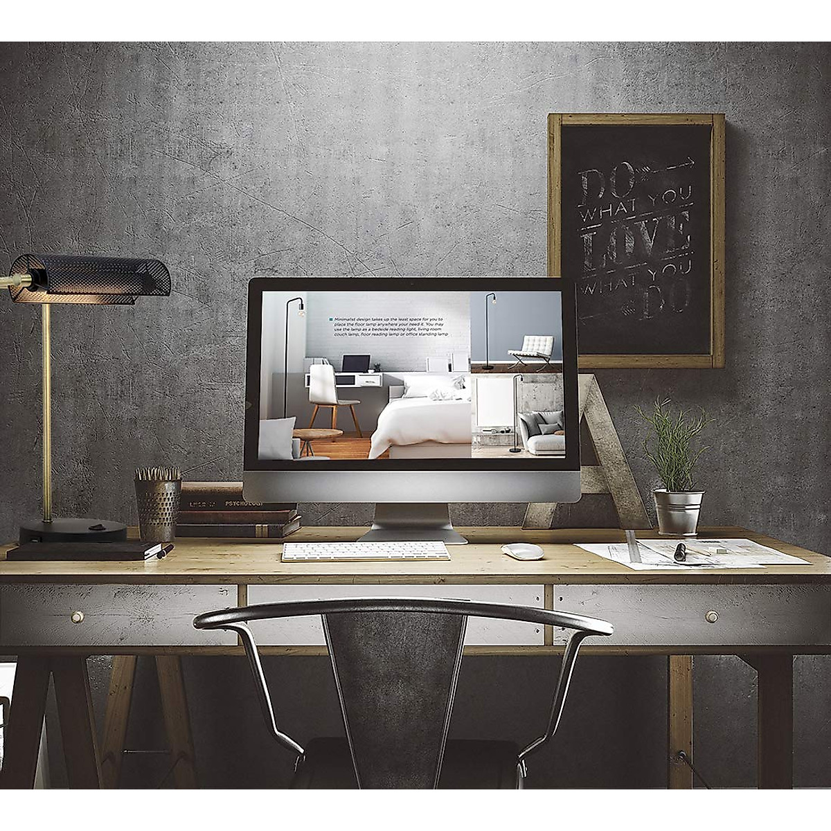 O’Bright LED Desk Lamp with USB Charging Port, Metal Lamp, Flexible Swivel Arms, Soft White LED Reading Light (3000K), Bedside Reading Lamp, Office Lamp, Table Lamp, ETL Listed (Piano Lamp - Black)