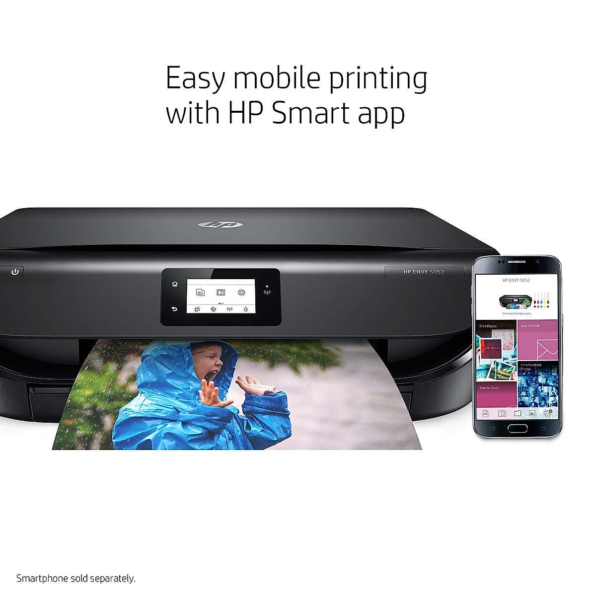 HP Envy Wireless All-in-One Photo Printer (Renewed) (HP Envy 5052)