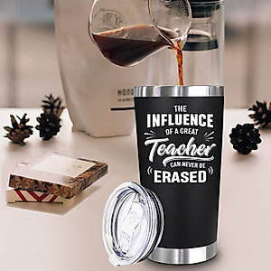 WECACYD Teacher Appreciation Gifts - Teacher Christmas Gifts, Teacher Birthday Gifts - Cute Idea for Birthday, Appreciation Week, Christmas, Valentines Day - 20oz Teacher Cup Tumbler