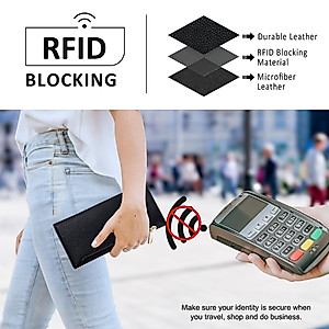 Tipmile Ultra Slim Wallet for Women Bifold Leather Ladies Wallet RFID Wallet Women RFID Blocking Credit Card Holder for Women