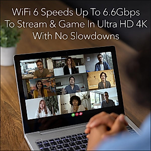 NETGEAR Nighthawk WiFi 6 Router (RAX70) 8-Stream Gigabit Router, AX6600 Tri-Band Wireless Speed (Up to 6.6 Gbps), Coverage Up to 2,500 sq.ft. and 40 Devices
