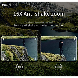 4K Digital Camera 3 ' LCD 64MP 16X Zoom 120° Wide Angle Lens WiFi Digital Camera with Night Vision, Macro Optical Tech and Full Kits, 128GB SD (not Included) Fit for Teens & Adult