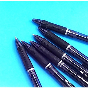 Pilot Acroball Knock Ballpoint Pen, 0.7mm, Black(BAB-15F-BB),6 pens per Pack (Japan Import) [Komainu-Dou Original Package]