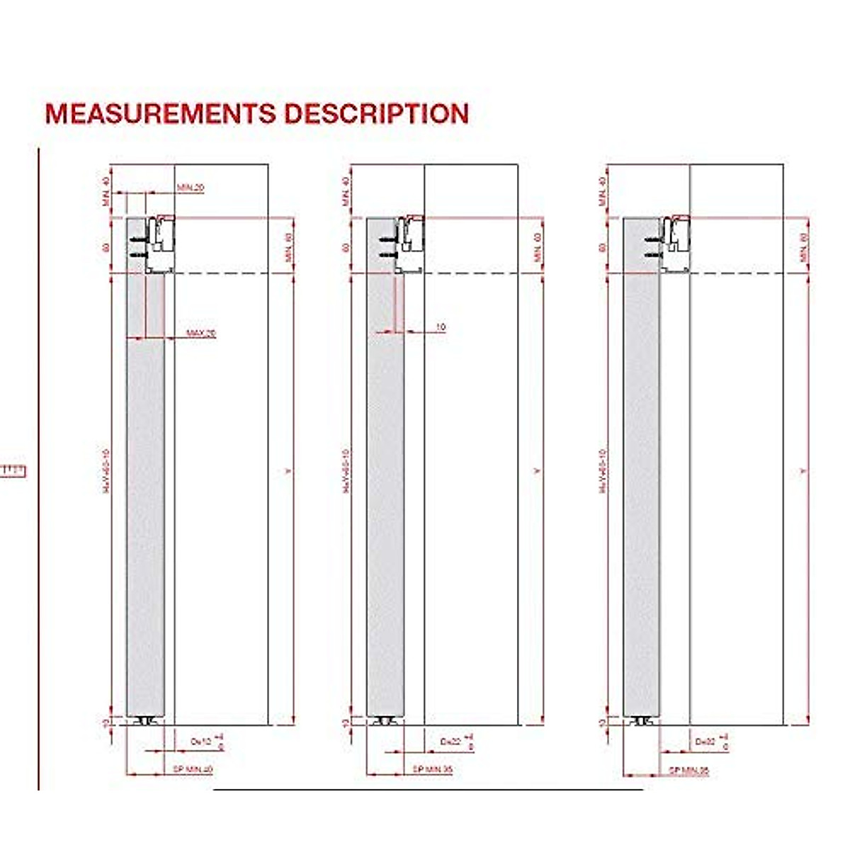 Milcasa Magic 2 – Wall Mount Concealed Sliding System for Wood Doors (Door is NOT Included) - Completely Concealed Hardware and Track (1800) Made in Italy