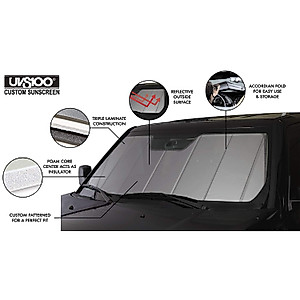 Covercraft UVS100 Custom Sunscreen | UV11382SV | Compatible with Select Ford F-150 Models, Silver