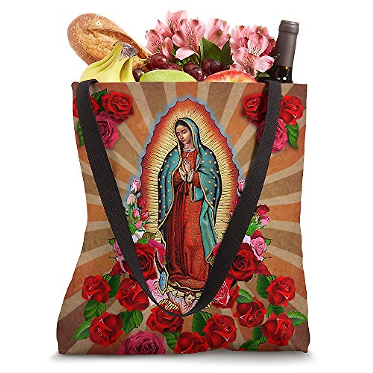 Our Lady of Guadalupe Catholic Virgin Mary Tote Bag
