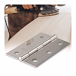 Hinges 20pcs Hinges, Door Hinges, Stainless Steel Butt Hinges, Ball Bearing Hinges, Cabinet Hinges, Suitable for Interior Doors.