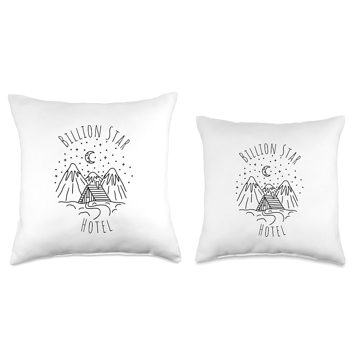 Nature Explorer Billion Star Hotel Camping Graphic Throw Pillow, 16x16, Multicolor