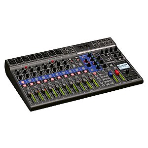 Zoom LiveTrak L-12 Digital Mixer & Multitrack Recorder, for Music, Podcasting, and More, 12-Input/ 14-Channel SD Recorder, 14-in/4-out USB Audio Interface, 5 Powered Headphone Outputs