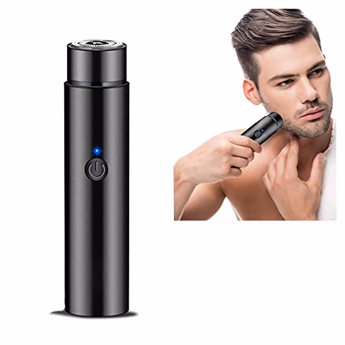 Mini Shaver Portable Electric Shaver, Electric Razor for Men, USB Rechargeable Shaver Easy One-Button Use for Home,Car,Travel