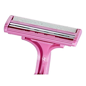 50x Personna Womens Disposable Razors Pink Twin Blade W/Lubricating Strip
