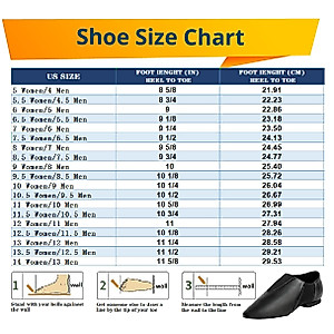 Leather Sole Jazz Shoes Dance for Women and Men's, Black (5W / 4M)