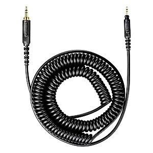 Shure HPACA1 Replacement Headphone Cable, Coiled for Headphones, Black
