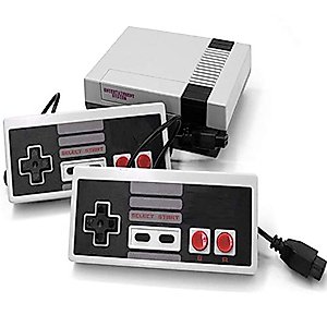 Classic Retro Console, AV Output Mini NES Old Video Game Console Built-in 620 Games with 2 Classic Controllers for Adults and Children