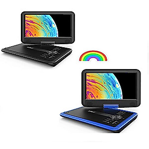 ieGeek 11.5 inchBlue and Black Portable DVD Player Bundle