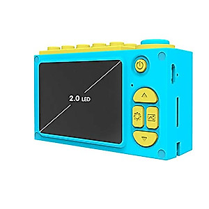 Children's Camera Digital Waterproof Camera Video Toy Kids Cartoon Mini Fun Cute Camera Outdoor Photography kids (Color : Blue)