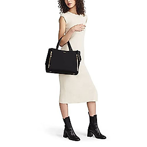 TUMI Voyageur Valetta Medium Tote - Black/Gold