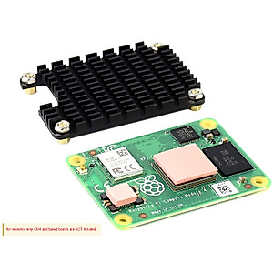 Dedicated Aluminum Heatsink Compatible with Raspberry Pi Compute Module 5 (CM5) / Compute Module 4 (CM4), CM4/ CM5 Heatsink with Screws and Thermal Tapes