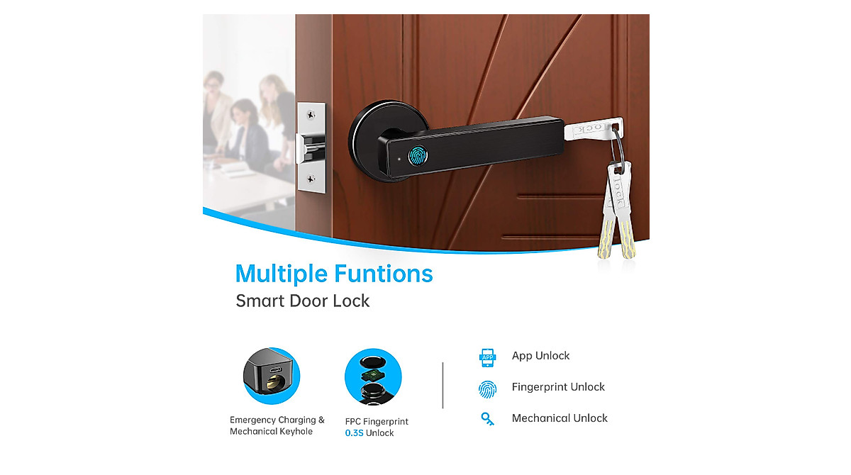 Luston Smart Lock - Biometric & Keyless Door Security