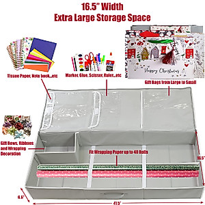 Simple Houseware Wrapping Paper Storage Container