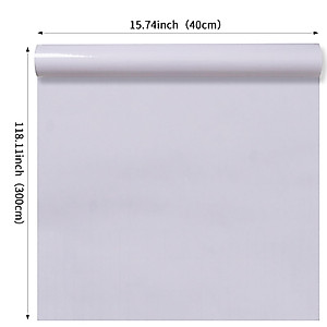 Clear Contact Paper, Plastic Wall Protector Sheet, Clear Contact Paper Peel and Stick, Self Adhesive Removable Desk Cover Protector (Clear 15.7 x 118 in)