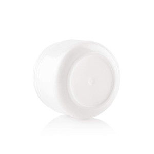 6 Pack 3.4oz/100g Empty Plastic Clear Round Jars Bottles With Inner Liners and Screw Lid Refillable Make-up Cosmetic Jars Face Cream Lip Balm Lotion Storage Container