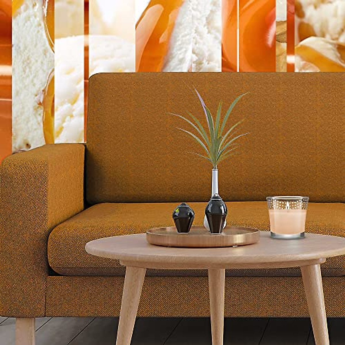 Glade Candle Jar, Air Freshener, Vanilla Caramel Twist, 3.4 oz, 2 Count