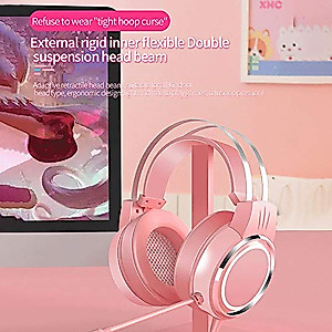 Abbcoert Wired Gaming Headset for PS5 Console and Playstation 5,Surround Sound Bass PC Headphones with Mic for Xbox One/Phone/Laptop Tablet Gamer