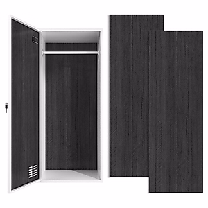 WESTICK Peel and Stick Countertops Contact Paper Black Wallpaper Peel and Stick Wood Contact Paper for Countertops Waterproof Kitchen Vinyl Counter Top Cabinet Covering Black Contact Paper 15.8"x78"