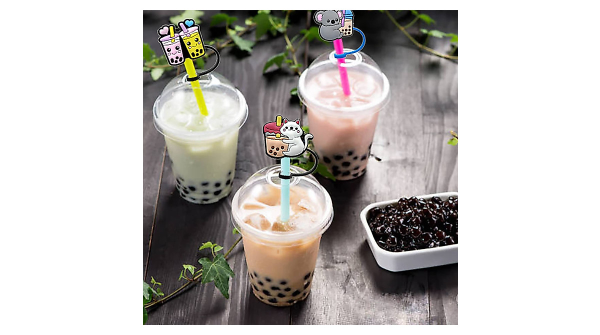 Cute Silicone Straw Covers – Reusable, Dust-Proof, Splash-Proof Caps