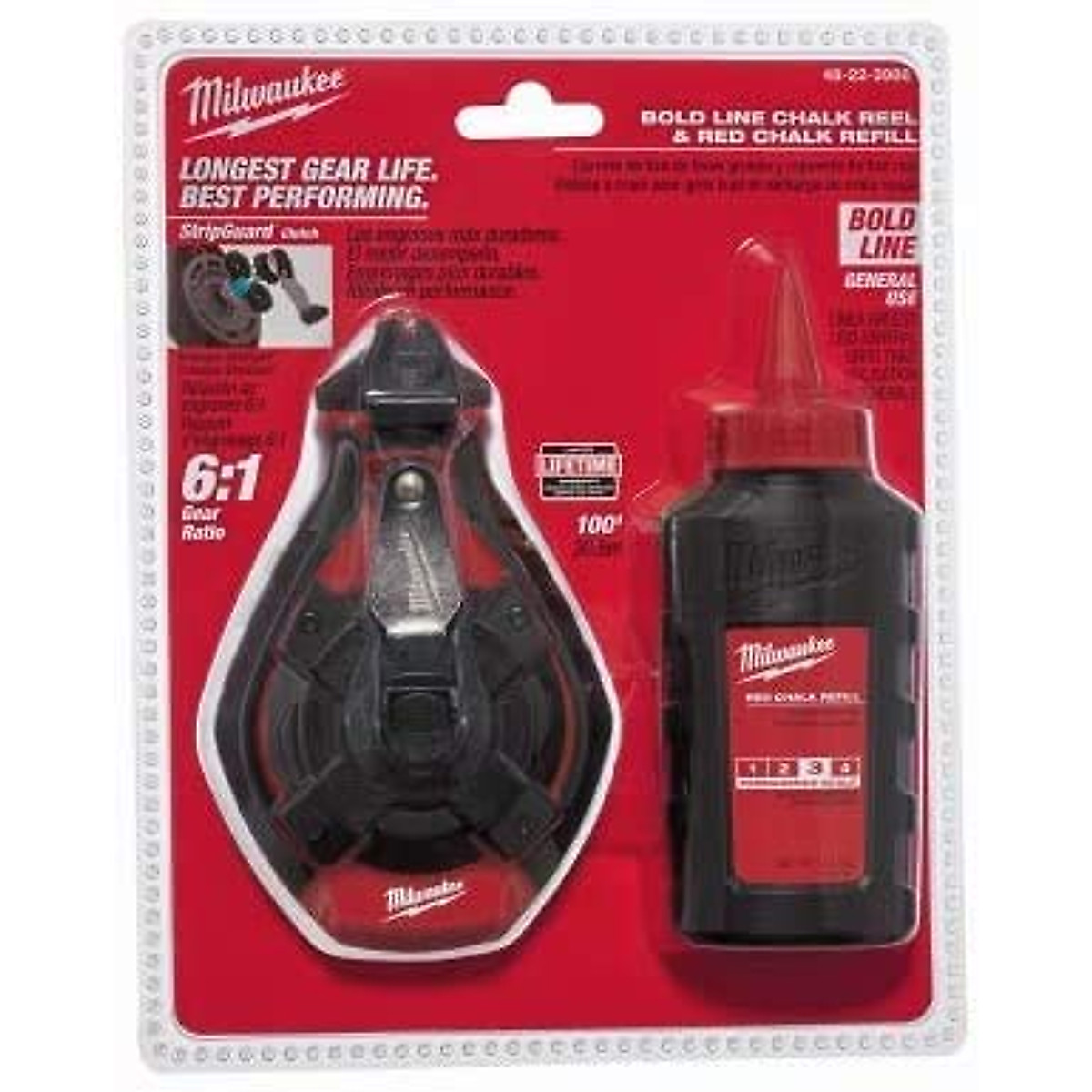 Milwaukee Tool 48-22-3986 Bold Line Chalk Reel (3-Pack)