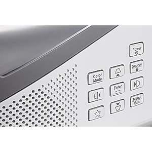 ViewSonic 1080p Projector Ultra Short Throw with RGB Rec 709 100,000:1 and Low Input Latency for Gaming, Watch Netflix with Dongle (PX800HD)