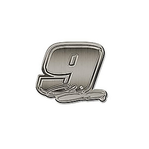 Rico Industries NASCAR Chase Elliott Antique Auto Emblem Antique Nickel Auto Emblem for Car/Truck/SUV,3.25 x 3.75