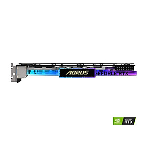 GIGABYTE AORUS GeForce RTX 3090 Xtreme WATERFORCE WB 24G Graphics Card, WATERFORCE Water Block Cooling System, 24GB 384-bit GDDR6X, GV-N3090AORUSX WB-24GD Video Card