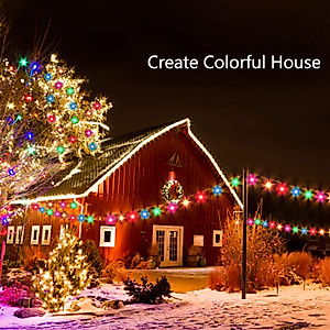 VTpower 50FT Outdoor String LED Lights G40 Shatterproof 0.6W Clear Globe Bulb E12 Base Hanging Lights with (2 Spare),Connectable for Indoor/Outside Garden Backyard Patio 50 Lamp Multicolor…