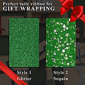 Rose Gold Glitter Tulle Rolls 6 Inch by 50 Yards Sparkle Fabric Ribbon for DIY Tutu Skirt Sewing Bow Wedding Decorations Craft Supplies