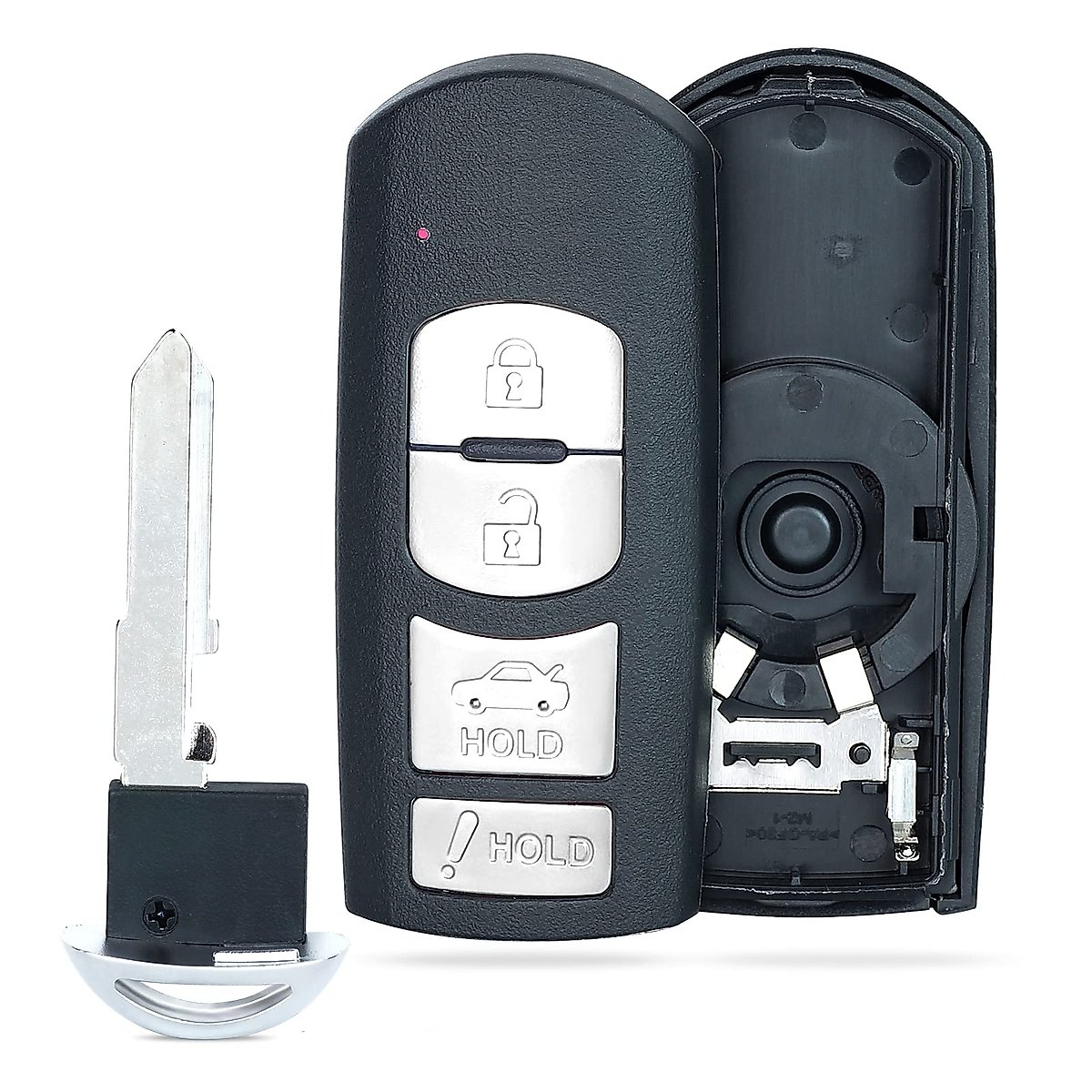 Beefunny Replacement Remote Car Key Shell Case Fob 4 Button for Mazda 3 6 2014-2018 SKE13D-01 (2)