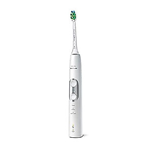 Philips Sonicare HX6877/84 ProtectiveClean 6100 Sonic Electric Toothbrush with InterCare Brush Heads, Built-in Pressure Sensor and 3 Brushing Modes and Intensities
