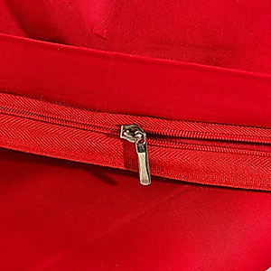 Colourful Snail 100-Percent Cotton Duvet Cover Set, Hidden Zipper Closure, Ultra Soft, Easy Care and Durable, Simple Bedding Style, Queen, Red