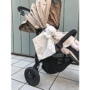 Baby Aspen Bedtime Blessings Lamb Lovie for Babies Security Blanket, Rattle, Newborn Baby Toy, White, 1 Count (Pack of 1)