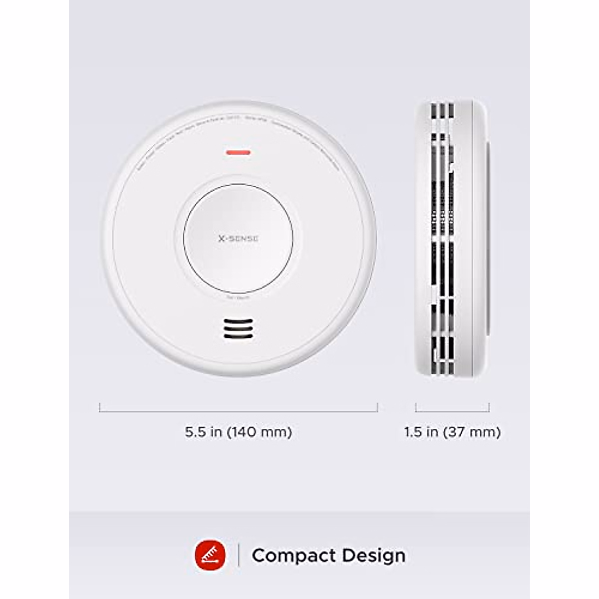 X-Sense AC Hardwired Combination Smoke and Carbon Monoxide Detector, Hardwired Interconnected Smoke and CO Detector Alarm with Replaceable Battery Backup, XP06, 3-Pack