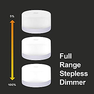 S SELDORAUK Touch Night Lights for Kids with Dimming,Baby Nursery Rechargeable NightLight, Dimmable Bedside Lamp for Breastfeeding and Sleep (White 6500K, 1Pack)