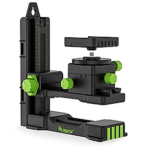 Huepar Fine-tuning Bracket Laser Level Mount, Multifunctional Magnetic Pivoting Base, 360° Rotation - alternative to a standard 1/4" and 5/8" thread & Height Adjustment-PV11