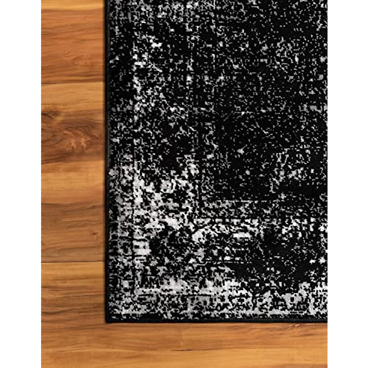 Unique Loom Sofia Collection Area Rug - Casino (5' 1" x 8' Rectangle, Black/ Ivory)